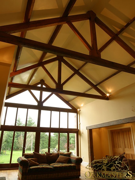 High vaulted glazed gable room in Yorkshire - Oakmasters